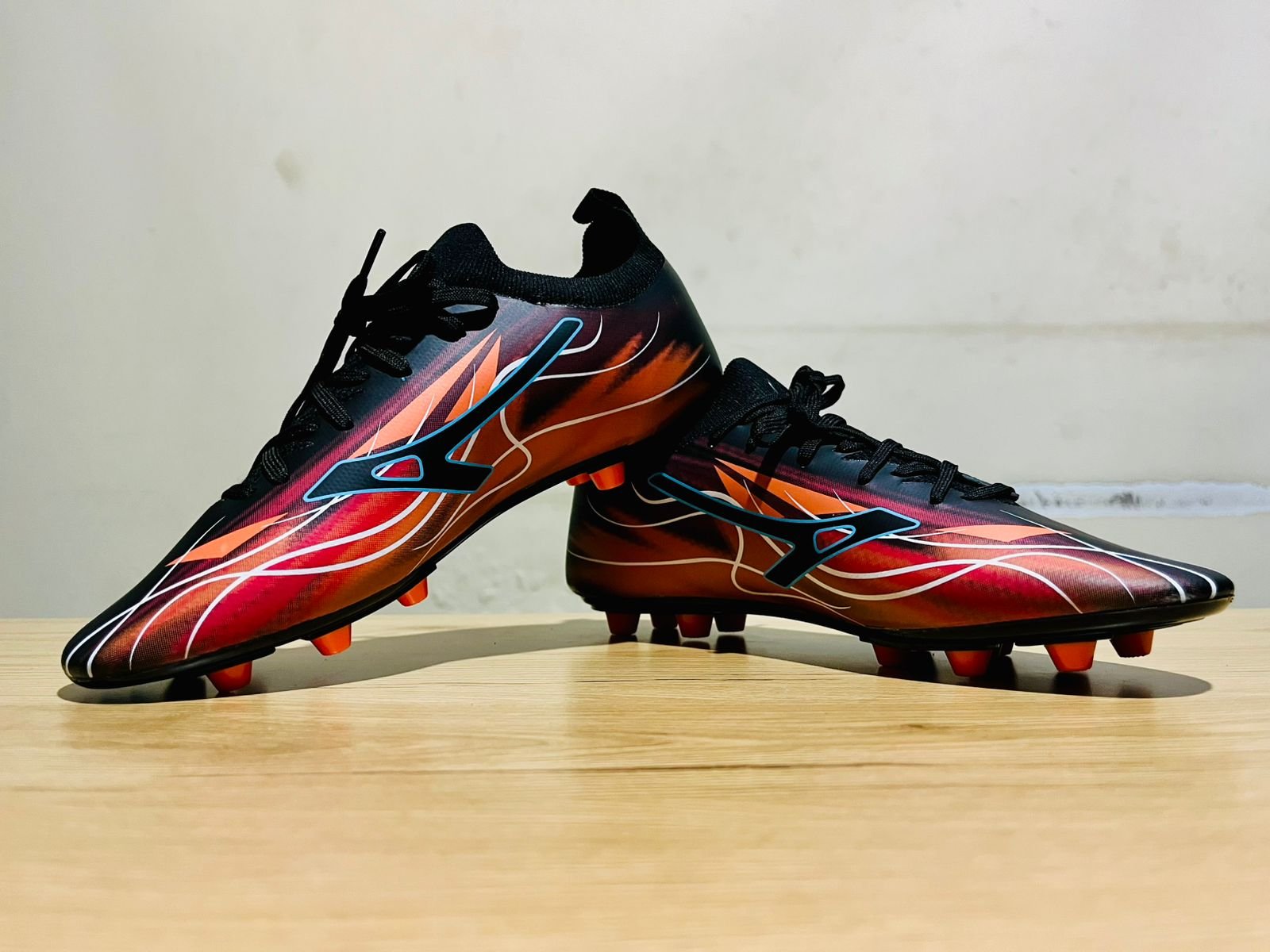 Anza Sonic Red Football Boots Half Ankle – Sansiro Sports